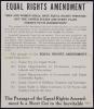 Handbill, "Equal Rights Amendment," ca. 1920s | U.S Capitol - Visitor ...